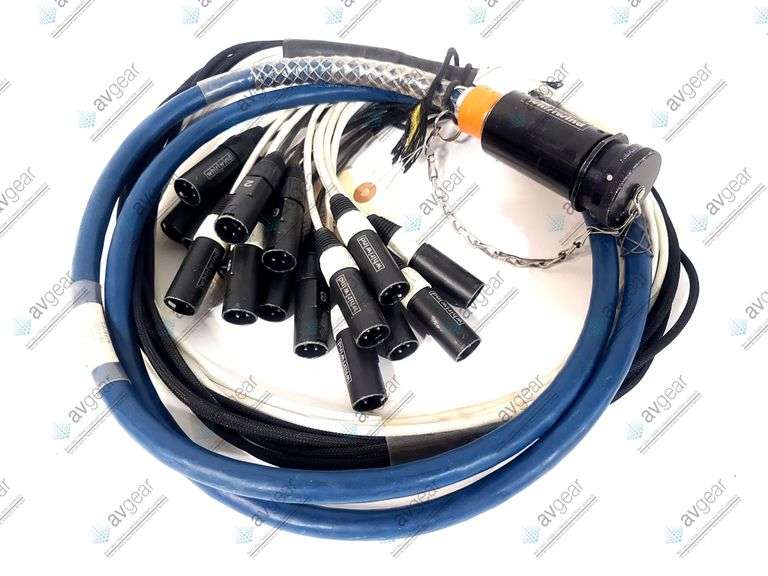 10' - Whirlwind Audio Cable w/ AB60FI 61-Pin Connector to 16 Channel 3 ...