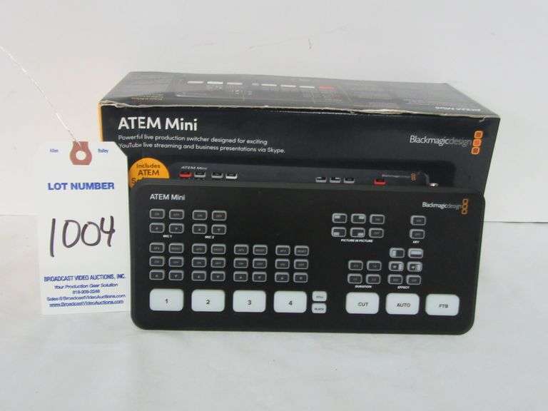 Blackmagic Design ATEM Mini w/Power Supply & Box - Joseph Finn Co., Inc.