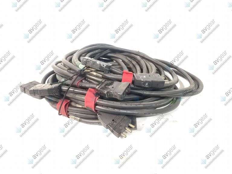 100' Total - (4) 25' 12AWG 600V Heavy Duty Stage Pin Cable - Joseph ...