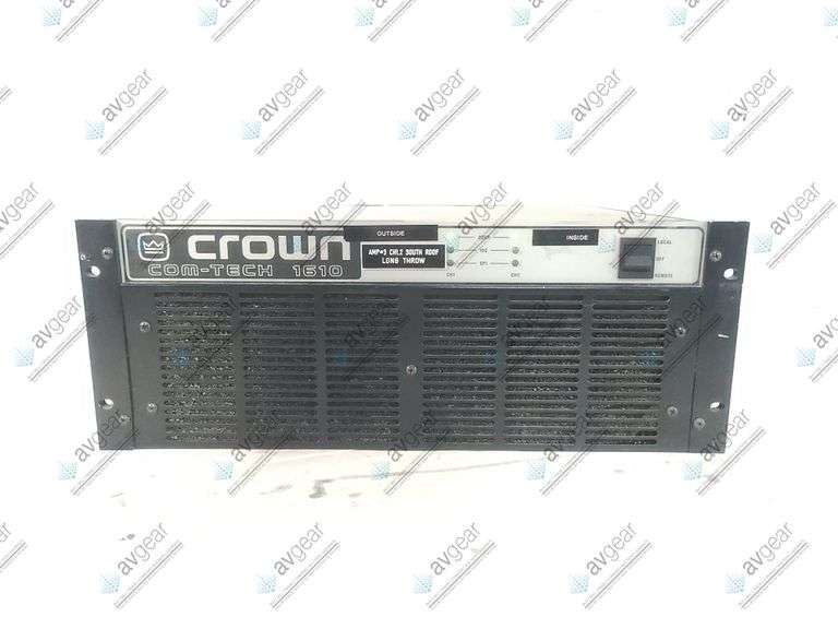 Crown CT-1610 2-Channel Professional Power Amplifier - Joseph Finn Co ...