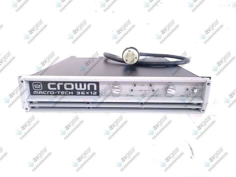 Crown Macro-Tech 36x12 Amplifier - Joseph Finn Co., Inc.