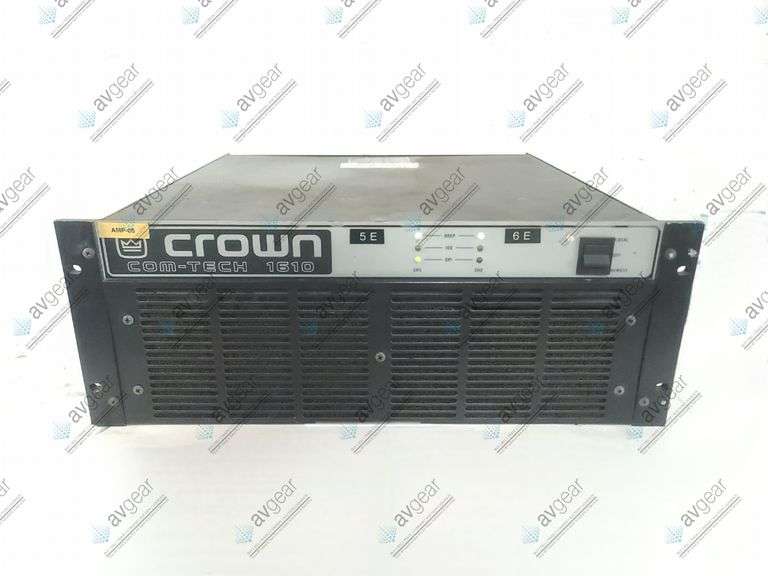 Crown CT-1610 2-Channel Professional Power Amplifier - Joseph Finn Co ...