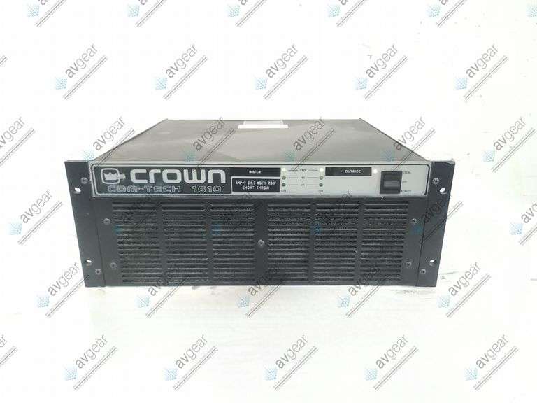 Crown CT-1610 2-Channel Professional Power Amplifier - Joseph Finn Co ...