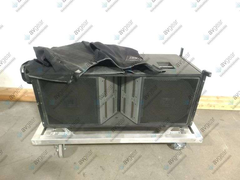 JBL VT4889 3-Way Passive Line Array Speaker w/ Wheeled Dolly on ...