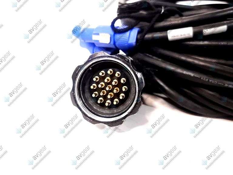 Socapex 19Pin Breakout 12AWG 300V Male Connector to (6) Female PowerCON ...