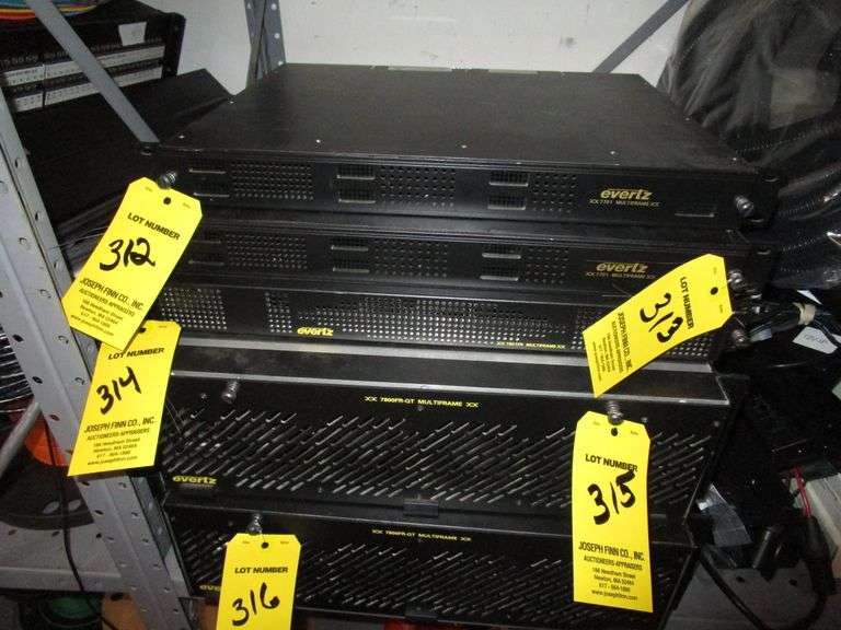 (1) Evertz 7701 Tray w/ (2) 7760 ADA Cards, (1) 7750 SRG-HD Card ...