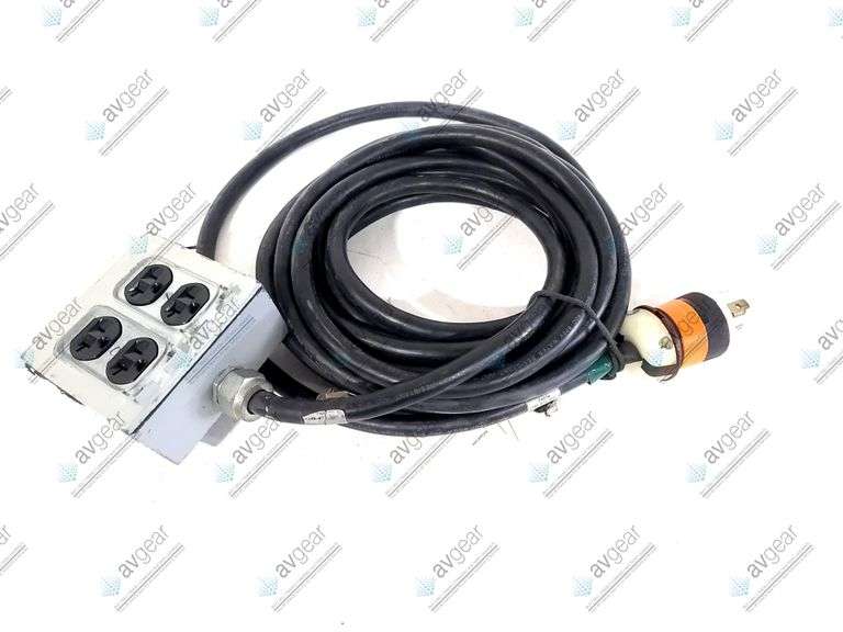 25'- Hubbell L5-30P 30A 125V to Edison Power Distribution Box - Joseph ...