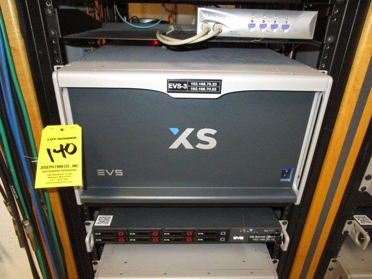 (1) EVS XS 6 Ch. Server, Multicam HD Ver. 15.3.58, X-Sense Remote, Mod ...