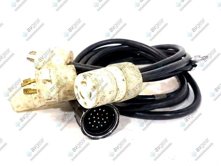 5' Heavy Duty Cable - 19-Pin Socapex Male Connector to (2) Edison Male ...