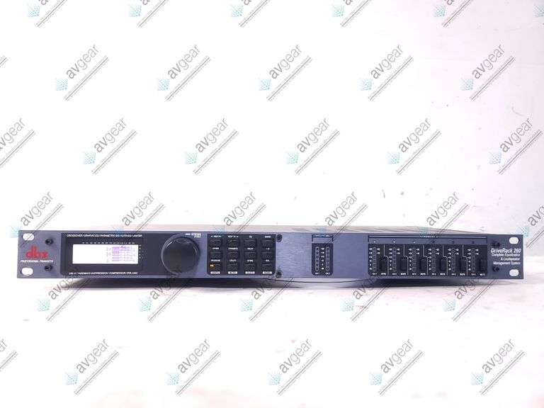 dbx DriveRack 260 Equalizer and Loudspeaker Management System (Screen ...