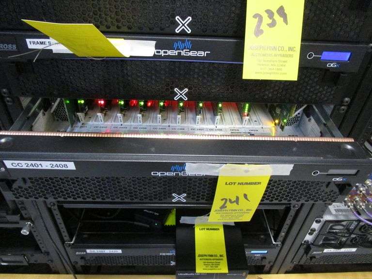 (1) Ross OGX Open Gear Frame, w/ (8) HD-1492, (1) MDF-111A-K Cards ...