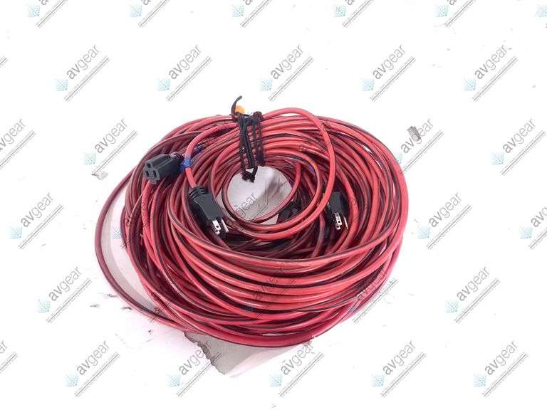200' Total - (4) 50' 300V Power Cable w/ Edison Male to Female Power ...