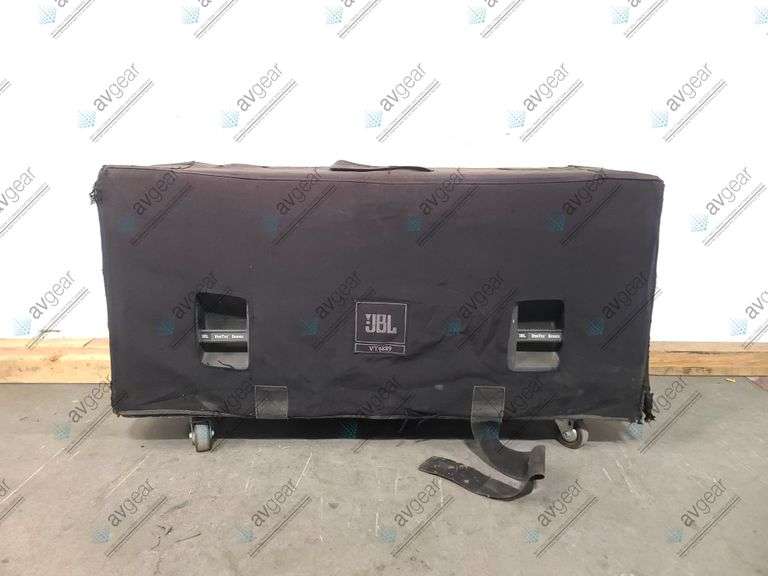 JBL VT4889 3-Way Passive Line Array Speaker w/ Wheeled Dolly and Soft ...