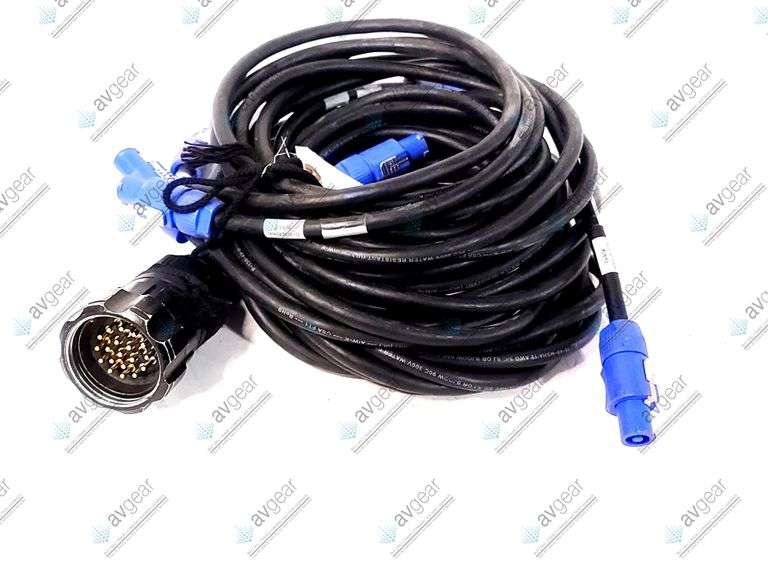 Socapex 19Pin Breakout 12AWG 300V Male Connector to (6) Female PowerCON ...