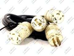 5' Heavy Duty Cable - 19-Pin Socapex Male Connector to (2) Edison Male ...