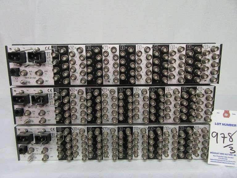 3-Ross DFR-8110A Digital Frames w/29 CMA-8011A CV Monitoring Amps w/5 ...