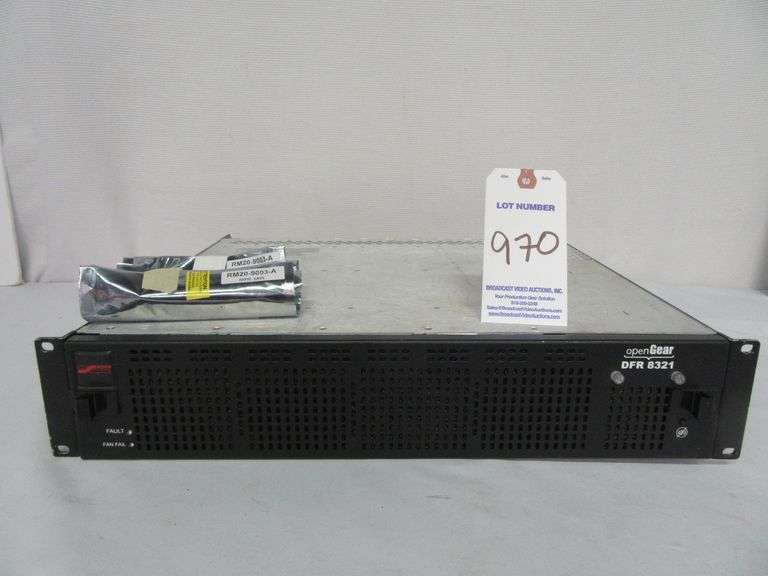 Ross DFR-8321 Open Gear Frame w/1-DRA-8204 Dual MD-SDI REclocking ...