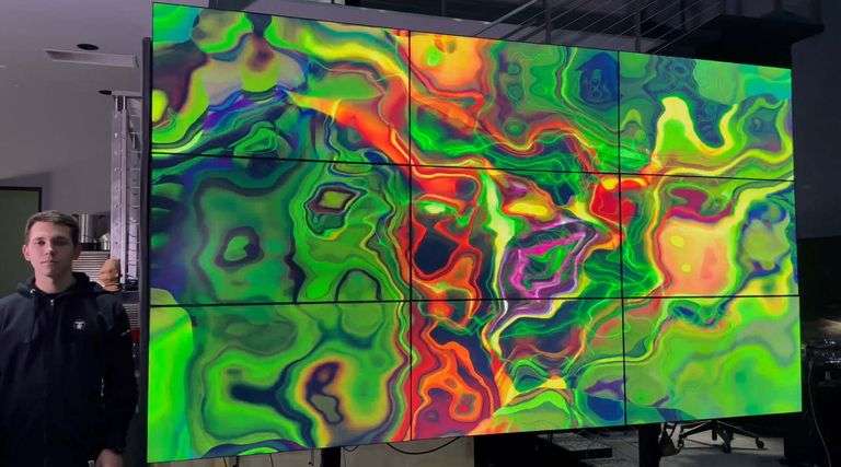 NEC 3x3 (4Kx2K) VideoWall Model# X464UNV- 9 Displays w/ 4K Input ...