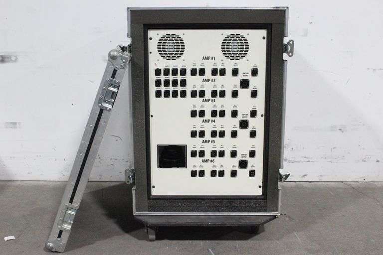 30x25x34 16RU Pre-Wired Amp Rack W/ XLR, NL4, NL8 Connection In Double ...