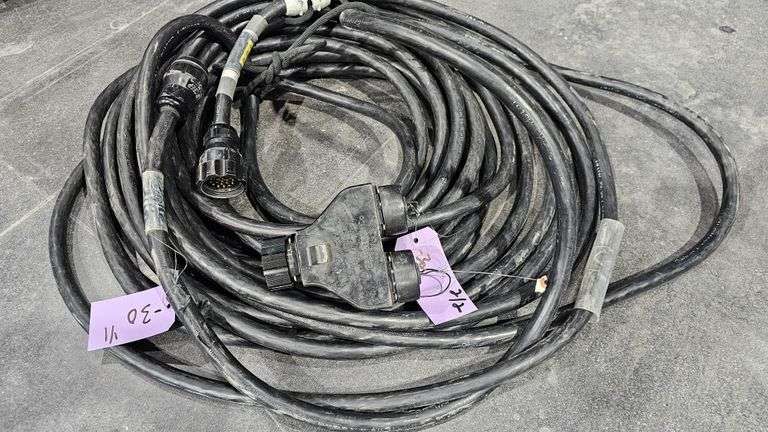 100' - 19-Pin Socapex 12AWG Heavy Duty Cable w/ 19-Pin Socapex Splitter ...