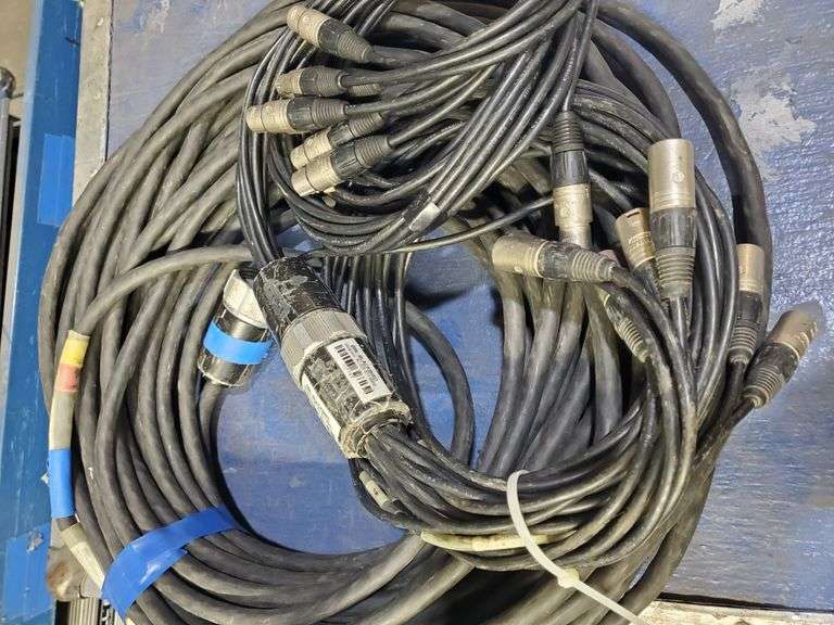 8 Universe DMX Multicable Snakes w/ 37 Pin to 5 Pin Breakouts. This lot ...