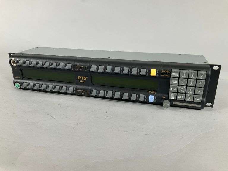 RTS KP-32 (Black) 32 Lever Rackmount Keypanel/ w power supply - Joseph ...