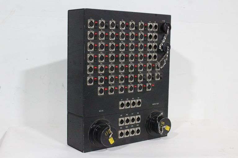 Stage Box w/ 46-in/20-out 3-Pin X/R Connectors, (2) LK M176 F ...