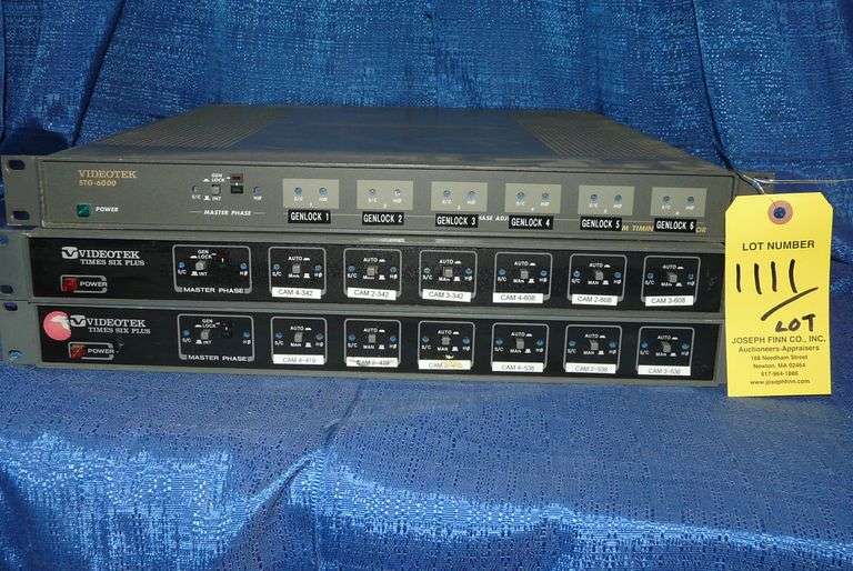 Lot (1) Videotek STG-6000 and (2) Times Six Plus System Timing ...