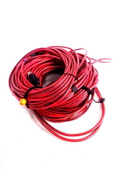 200' Total - (4) 50' 300V Power Cable w/ Edison Male to Female Power ...