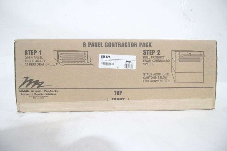 Middle Atlantic 6 Panel Contractor Pack Engineered Mounting Solutions ...
