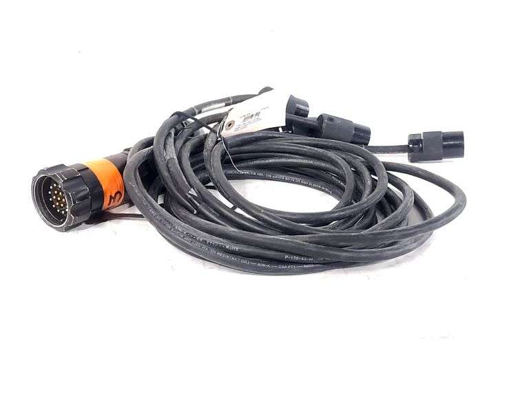 5' 300V 12AWG Cable - 19-Pin Male Socapex Connector to (6) Fan Out ...