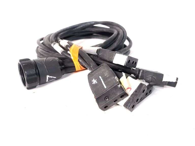 6' - Splitter Cable w/ (1) Socapex 19-Pin Male to (6) Female Stage Pin ...