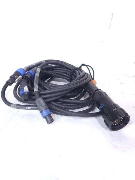 10' Audio Cable - Lex LSC19 19-Pin Male Socapex to (6) Fan Out NL44FX ...