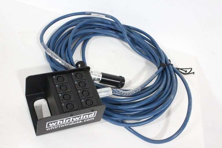 Whirlwind 50' W1IM Multi-Pin Connector Cable to 8-Channel XLR Stage Box ...