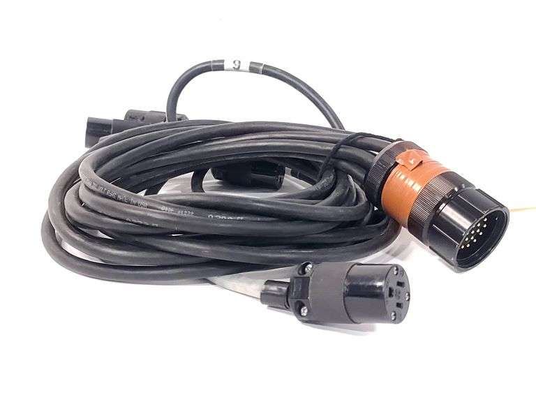 5' 300V 12AWG Cable - 19-Pin Male Socapex Connector to (6) Fan Out ...