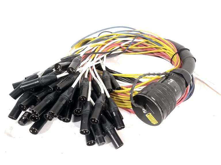 5' 24 AWG Audio Cable - 176 Crimp Type Pin Connector to Fanout ...