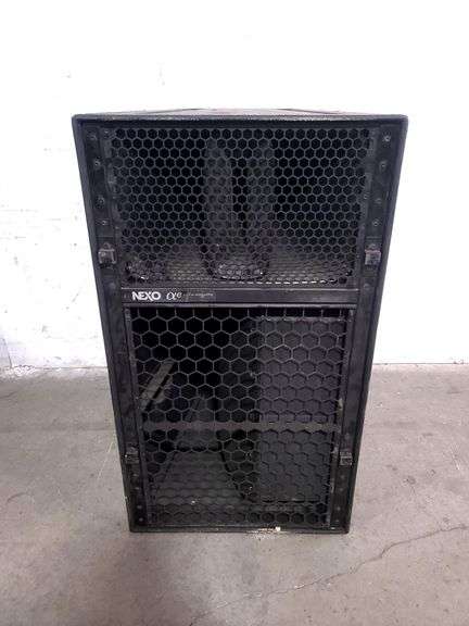 Nexo Alpha E-F Passive/Bi-Amp 3-Way Speaker w/ Attached Rolling Cart ...