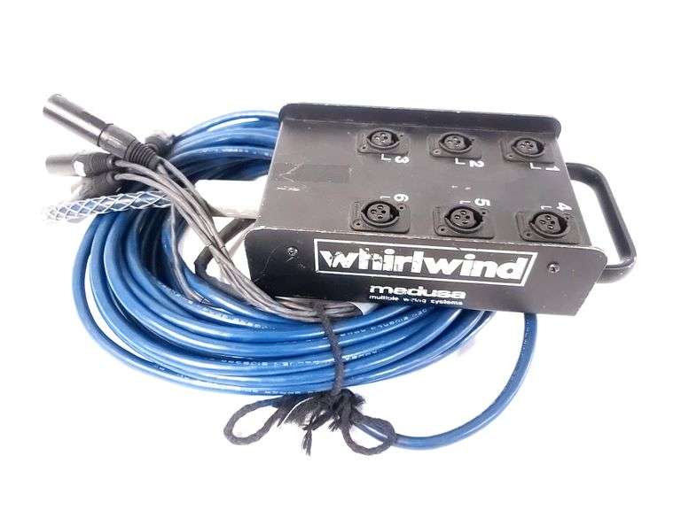 50' Whirlwind Medusa 6-Channel 3-Pin XLR Input Stagebox w/ Fanout (6) 3 ...