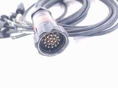 5' 300V 12AWG Cable - 19-Pin Male Socapex Connector to (6) Fan Out ...