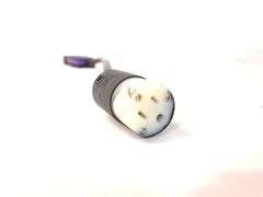 1' - 15A 250V/20A 125V Stage Pin (Male) to Edison (Female) Converter ...