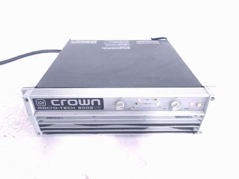 Crown Audio MA-5002VZ Macro-Tech Amplifier - Joseph Finn Co., Inc.