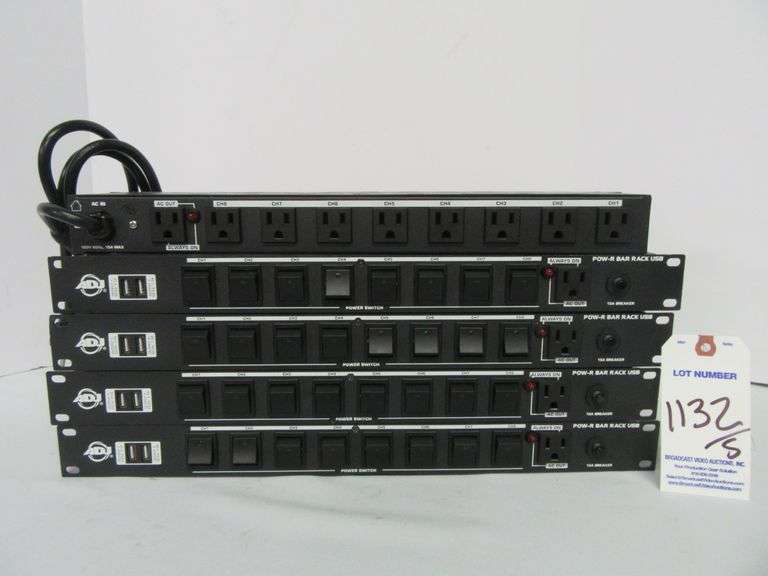 5-ADJ American DJ POW-R Bar Rack USB Rackmount AC Power Center - Joseph ...
