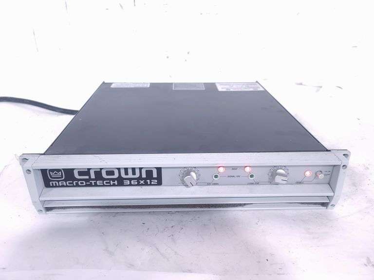 Crown Macro-Tech 36x12 2-Channel Power Amplifier - Joseph Finn Co., Inc.