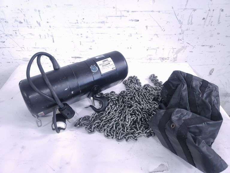 1/2 -Ton CM Lodestar Model F Chain Hoist w/ 50' Chain and Bag - Joseph ...