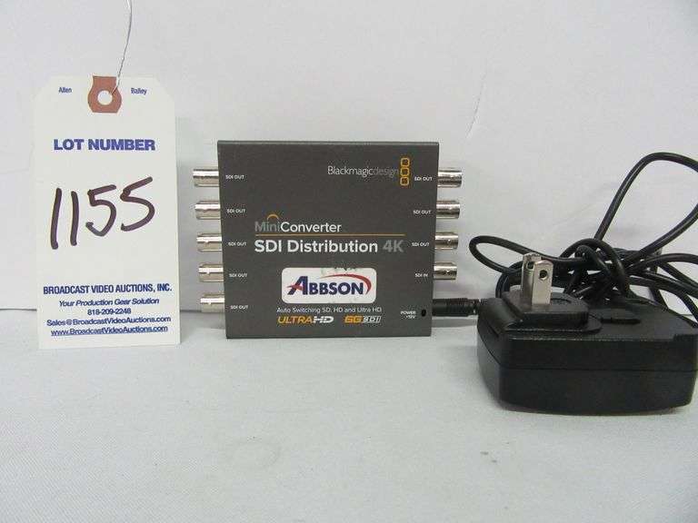 Blackmagic Design SDI DA 4K Mini Converter w/Power Supply - Joseph Finn ...