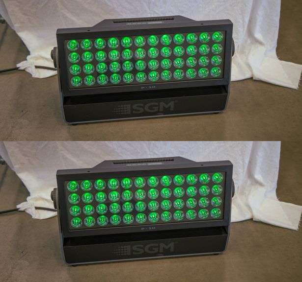 (2) SGM P-10 RGBW 48x Wash / Strobe / Pixel Light - Joseph Finn Co., Inc.