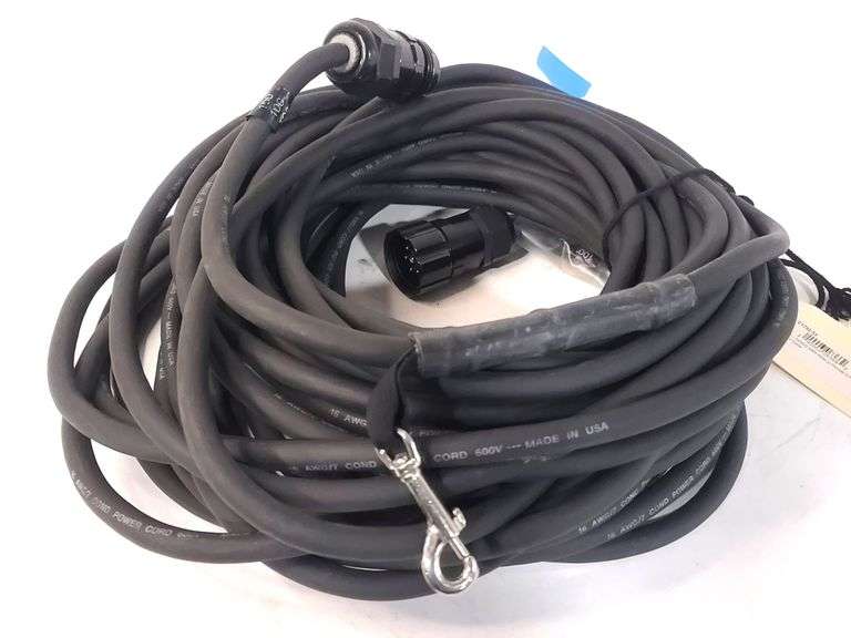 100' - 16AWG 600V Male to Female 6-Pin Motor Cable - Joseph Finn Co., Inc.