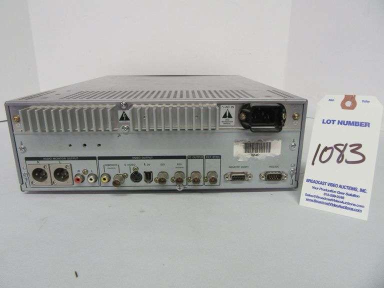 Sony J-30 SDI Betacam SP/SX/MPEG/IMX/Digi-Beta Player NTSC/PAL - Joseph ...