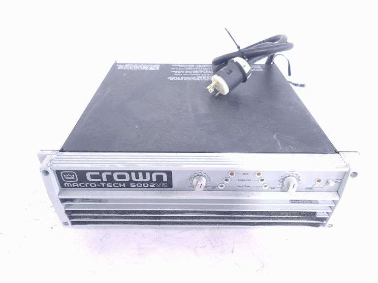 Crown Audio MA-5002VZ Macro-Tech Amplifier - Joseph Finn Co., Inc.