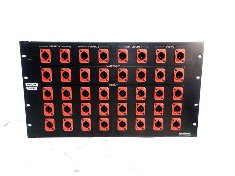 Stage Box w/ (1) Whirlwind W3CRP MASS 122-Pin Connector, & (40) XLR 3 ...